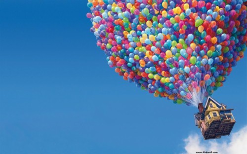 House With Balloons Up Pixar Cartoons Up Hd Wallpaper, - Up Wallpaper ...