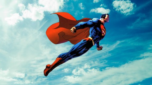 Superman - Sky Background (#109677) - HD Wallpaper & Backgrounds Download