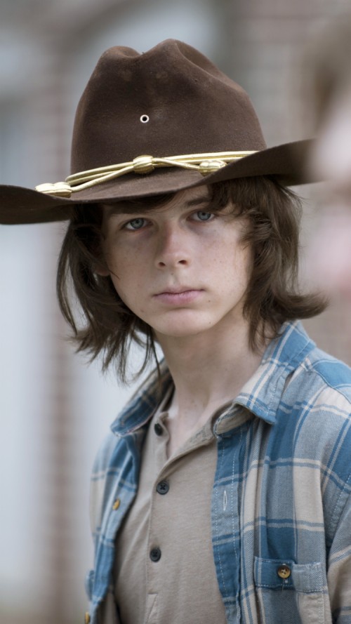 Tv Show / The Walking Dead Mobile Wallpaper - Carl Grimes (#1002347) - HD Wallpaper ...