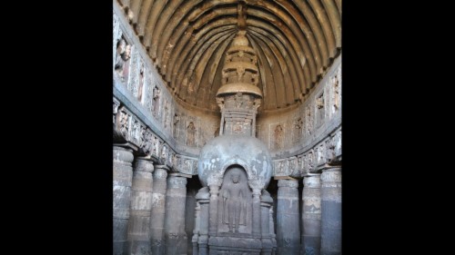Ajanta Caves Buddha Leni Aurangabad Maharastra India - Ajanta Caves ...