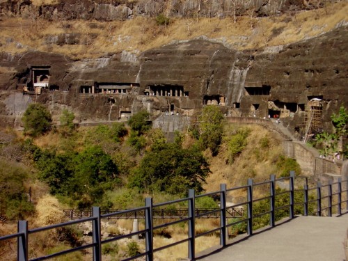 Ajanta Cave - Ajanta Caves (#1004628) - HD Wallpaper & Backgrounds Download