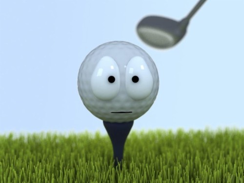 Confusing Golf Ball Wallpaper - Golf Ball Funny Face (#1017443) - HD ...