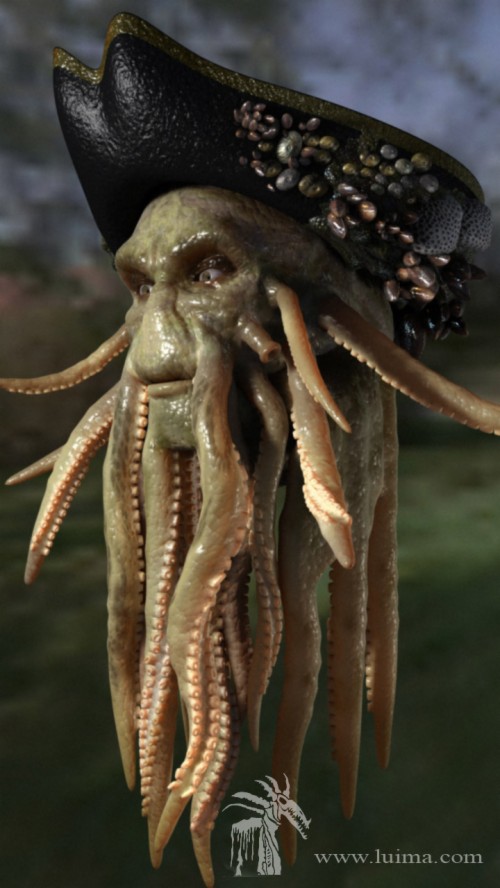Davy Jones Wallpapers - Pirates Of The Caribbean Octopus Man (#1025847 ...