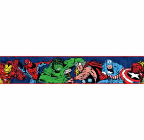 York Wallcoverings Disney Kids Iii Marvel Avengers - Marvel Border ...