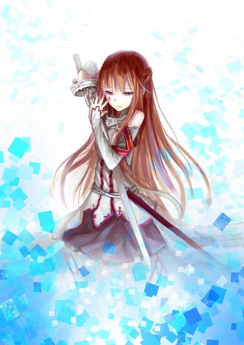 Anime, Tuzki, Sword Art Online, Yuuki Asuna, Mobile - Асуна Арт ...