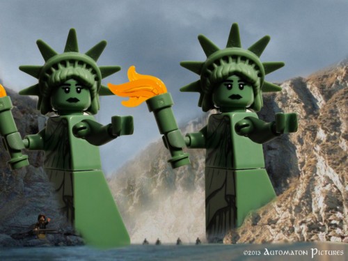 The Argonath Of Liberty - Statue Of Liberty Lego Worlds (#1153659) - HD ...