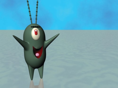 Download Cartoons, Plankton - Plankton Face Spongebob On Itl.cat