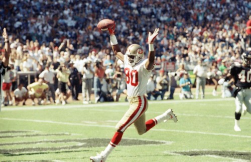 Jerry Rice Wallpaper - Jerry Rice Catching Football (#1166555) - HD ...