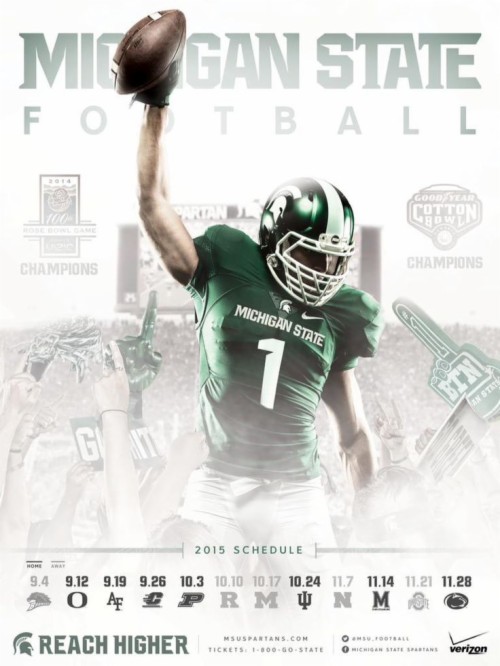 Michigan State Iphone Wallpaper - Michigan State Football Poster 2017 ...