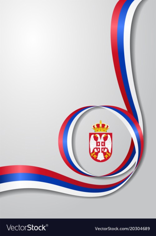 Serbian Flag Wavy Background Vector Image - Graphic Design (#1187063 ...
