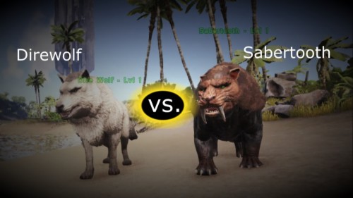 Direwolf Wallpapers Download - Dire Wolf Vs Sabertooth Ark (#1217607 ...