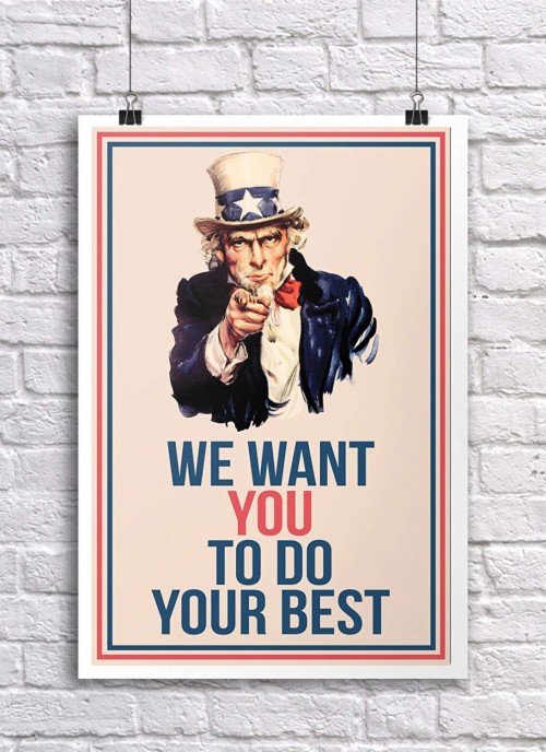 Jsc376 Uncle Sam We Want You Classroom Poster - Uncle Sam (#1218737 ...