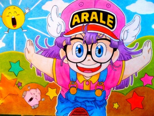 Arale Norimaki - Papercraft Slam Dunk (#1236062) - HD Wallpaper ...