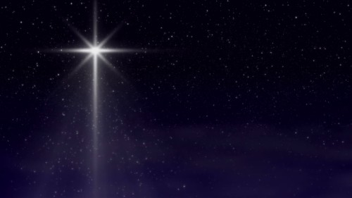 Christmas Star Sparkling With Clouds Loop Motion Background - Christmas ...