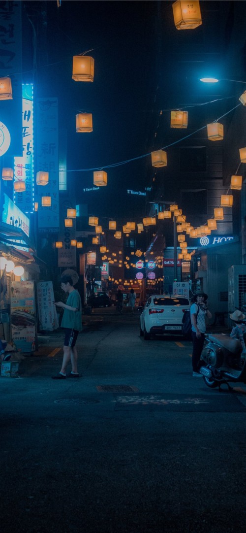 Lantern Alley Iphone X Wallpaper - Cuname Artwork (#1275017) - HD ...