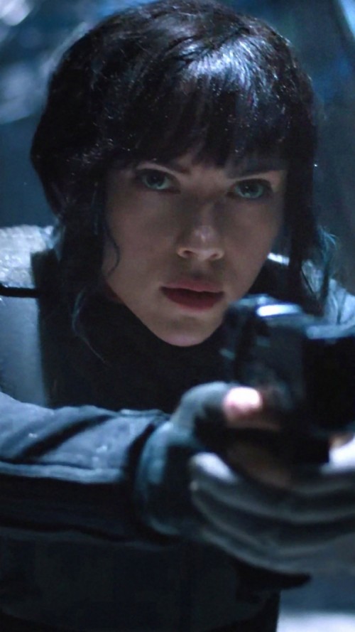 Ghost In The Shell Iphone Wallpaper - Anime Girl With Pink And Purple ...