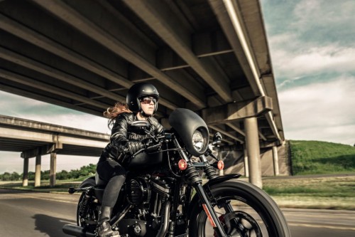 Beautiful Girl On Harley Davidson Sportster 48 Image - Harley Davidson ...