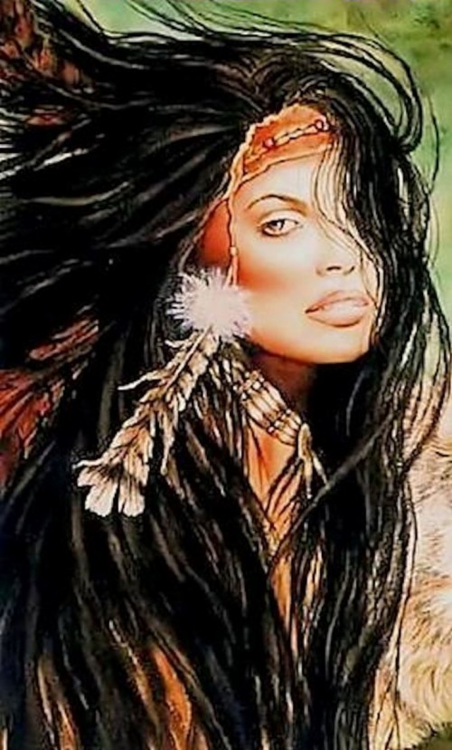 Native American Women Art (#2942387) - HD Wallpaper & Backgrounds Download