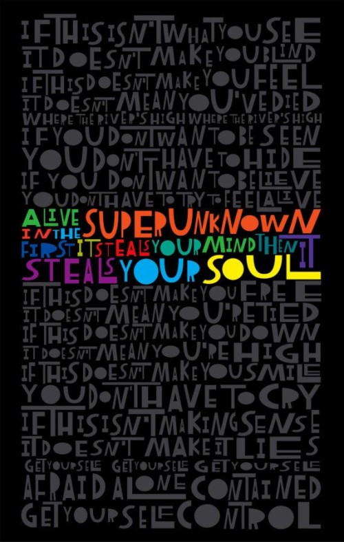 Soundgarden Alive In The Superunknown By Rocknrolllyricart - Blackboard ...