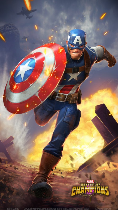 Captain America Ww2 Mcoc (#1350083) - HD Wallpaper & Backgrounds Download