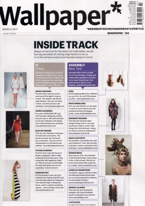 Risto In Wallpaper Magazine - Contents Page Wallpaper Magazine (#147882 ...