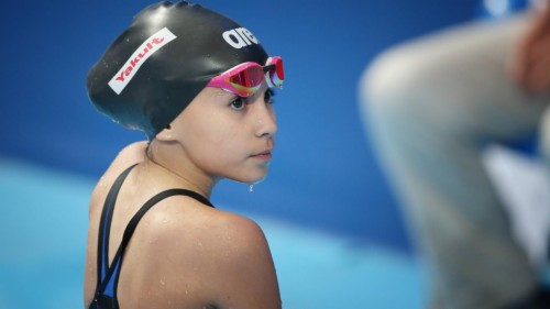 10 Year Old Girl Alzain Tareq Takes Part In Swimming - Swimmer ...
