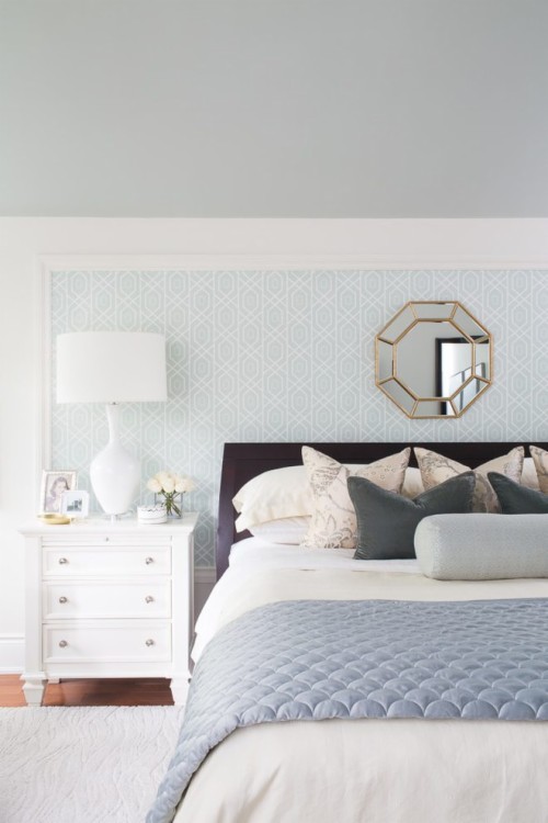 Katie Ridder Wallpaper Bedroom Traditional With Master - Bedroom ...