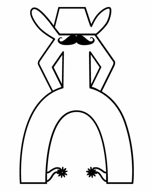 Small Punchy White And Black Sticker Hooey Online Store - Hooey Punchy ...