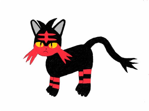 This Is Litten, The Fire Type Starter Pokemon For Pokemon - Cartoon ...