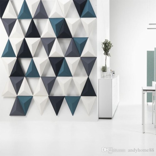 Geometric Wall Murals Geometric Wall Mural 3d Geometric - Burgundy Red ...