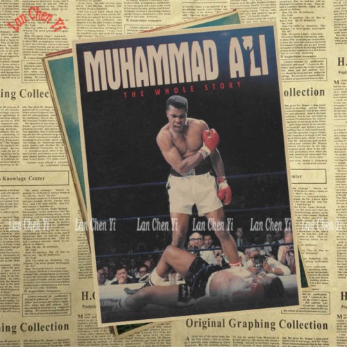Boxing Champion Muhammad Ali Classic Kraft Paper Poster - Muhammad Ali ...