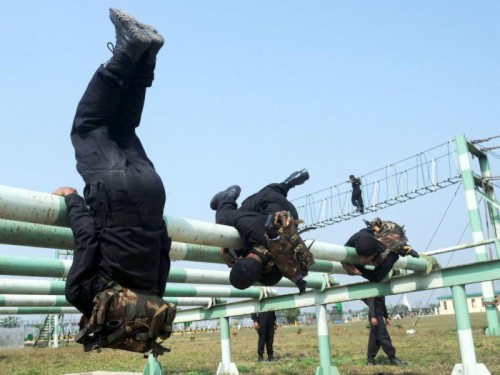 Indian Nsg Commandos Practice For A Military Parade - Indian Nsg ...