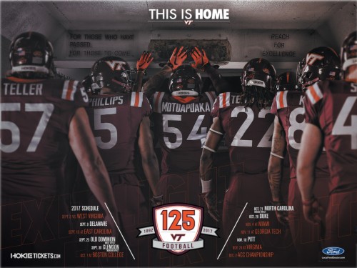 Poster Swag - 2017 Virginia Tech Football (#1597022) - HD Wallpaper ...