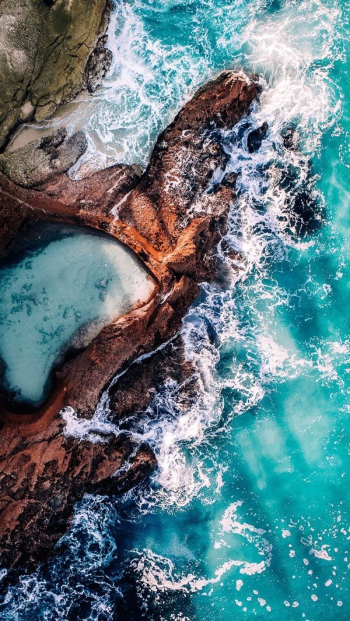 La Belle Mer Ios 11 Wallpaper, Ocean Wallpaper, Mobile - Birds Eye View ...