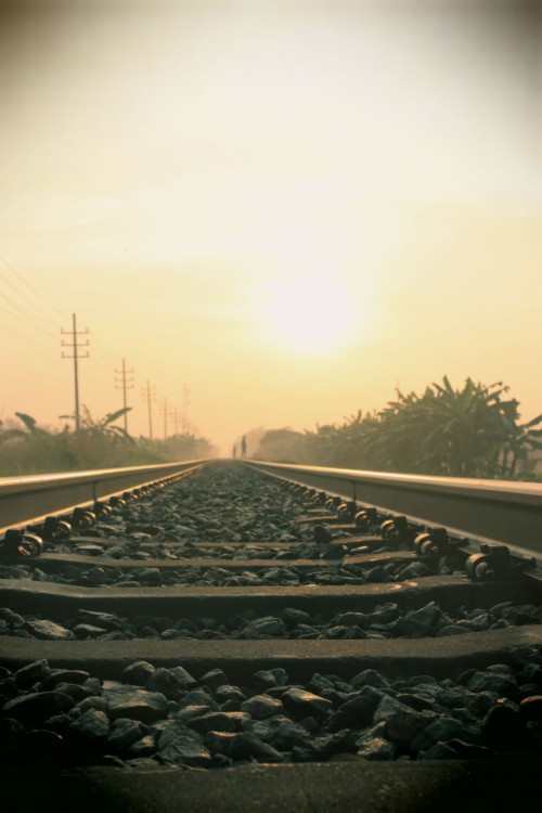 Rel Kereta Api Dikala Senja - Senja Di Rel Kereta (#1609072) - HD ...