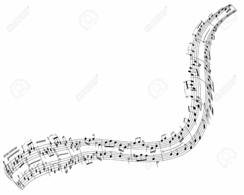 Musical Notes Clipart Distorted - Drawing (#1612051) - HD Wallpaper ...