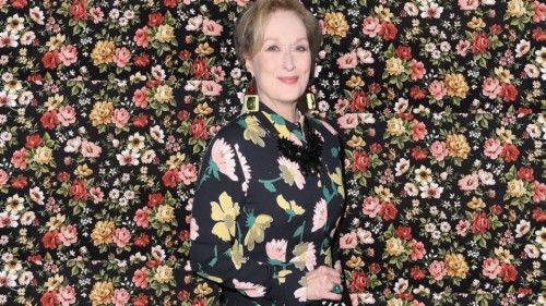 Meryl Streep Wore Your Grandma's Wallpaper To A Premiere - Pattern Cute ...
