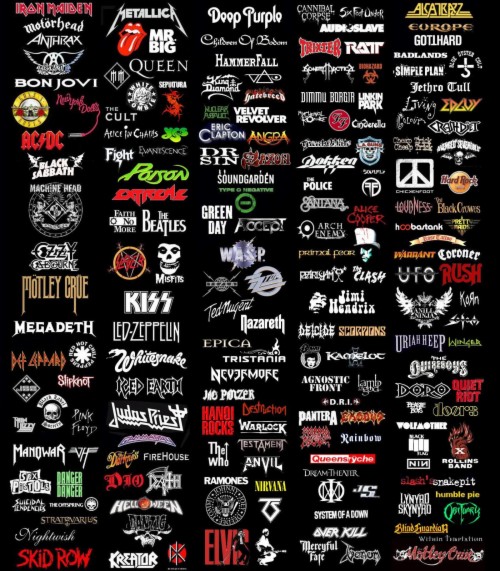 Wallpaper - Iconic Rock Bands Logos (#1764509) - HD Wallpaper ...