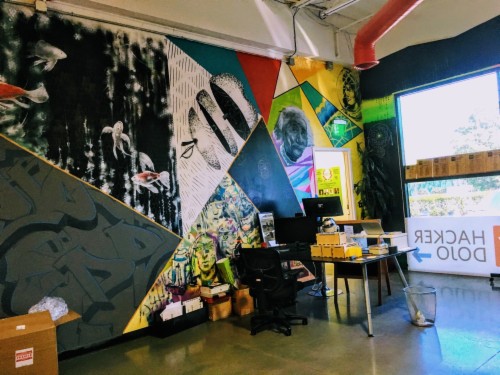 Mural Inside The Hacker Dojo, Santa Clara - Interior Design (#1766223 ...