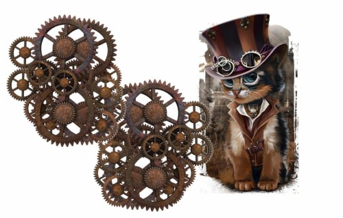 Steampunk Cogs Transparent Background (#2292772) - HD Wallpaper ...