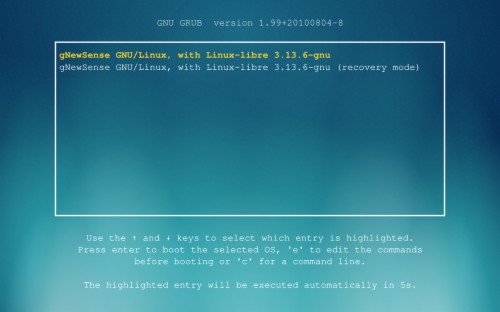 Gnu Grub 2 Menu With Aurora Background - Background Image Grub ...