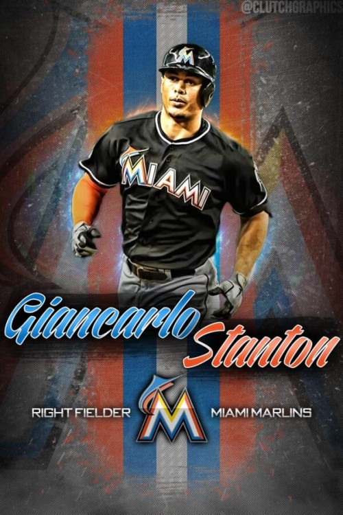 Clutch Graphics - Giancarlo Stanton Wallpaper Marlins (#1799376) - HD ...