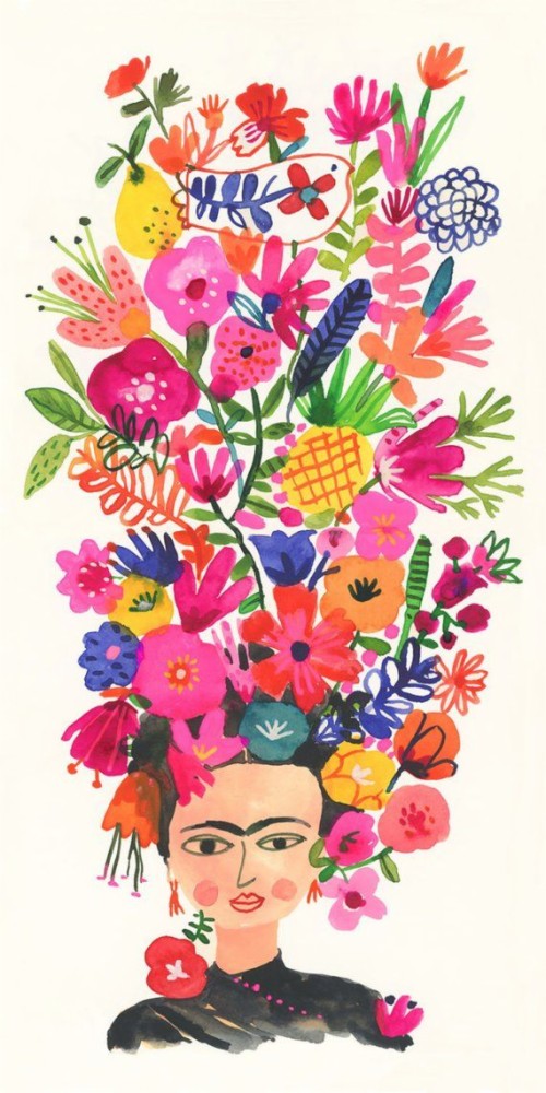 Frida Portrait - Frida Illustration (#183182) - HD Wallpaper ...