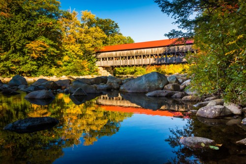 1280 X - Fall Foliage Covered Bridges New England States (#1865347 ...