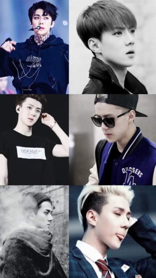Sehun Wallpaper - Collage (#196840) - HD Wallpaper & Backgrounds Download