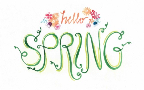 Hello Spring Free Computer Wallpaper Download At Tinyinklings - Happy ...
