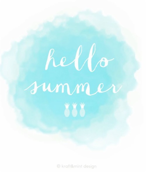 Free Hello Summer Printable - Hello Summer No Background (#1904206 ...