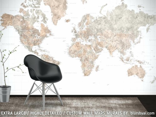 World Map Wallpaper, Textography World Map Wallpaper - World Map ...