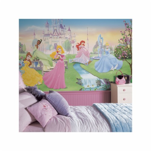 Disney Dancing Princess Wallpaper Mural, Multicolor - Ariel Princess ...