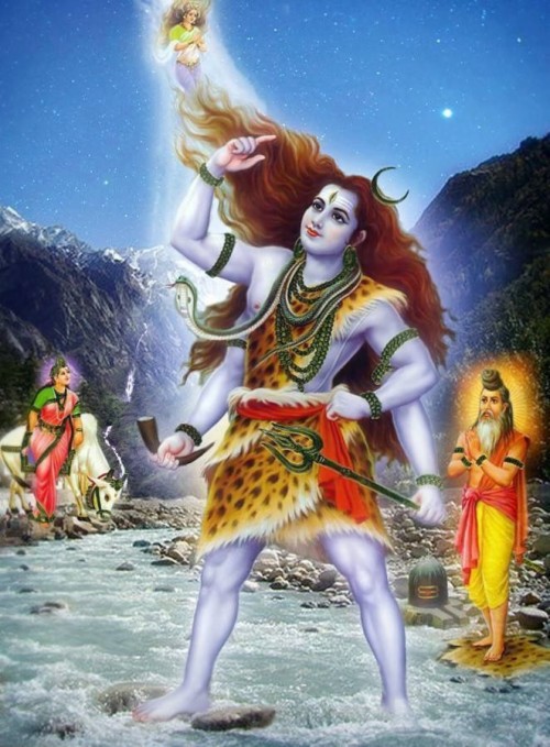 Lord Shiv Holding Ganga - Lord Shiva With Ganga (#1997177) - HD Wallpaper & Backgrounds Download